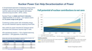 The Role of Nuclear Power in a Net Zero World - A Power System Times Model Analysis | PPT