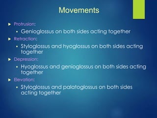 anatomy of oral cavity ,tongue and palate | PPTX