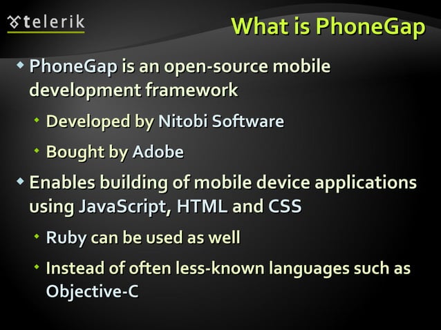 PhoneGap | PPT