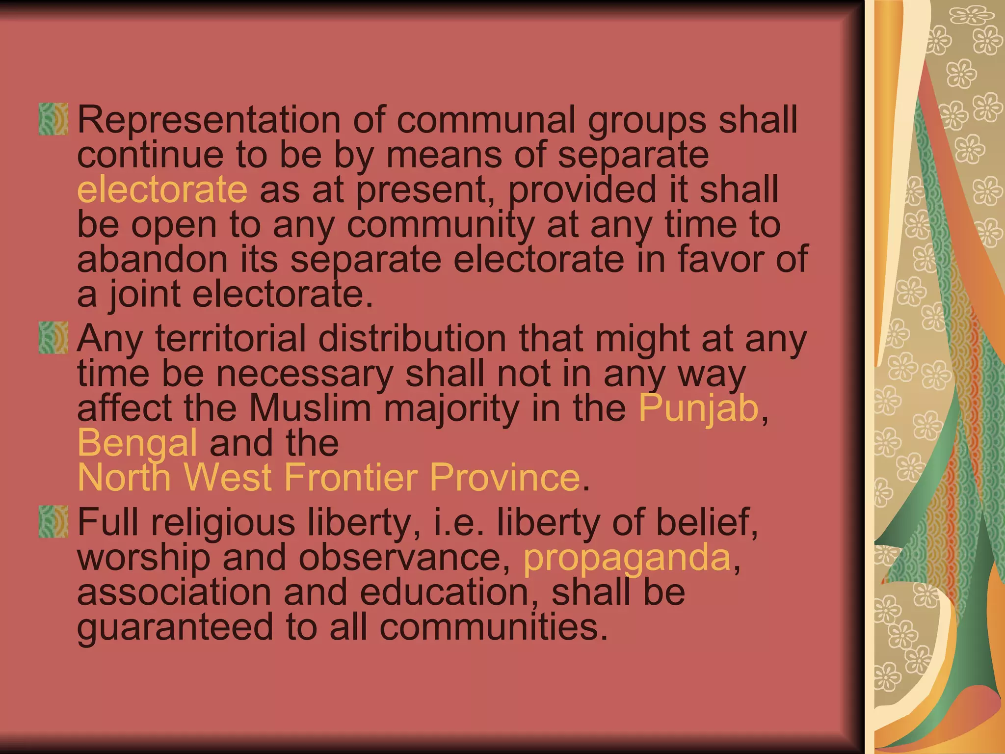 14 Points Of Jinnah | PPT