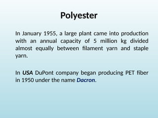 14- Polyester properties and structure...pptx