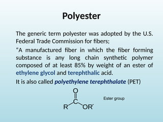 14- Polyester properties and structure...pptx