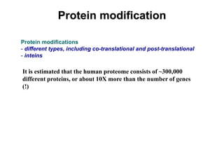 Post Translational modifications | PPT