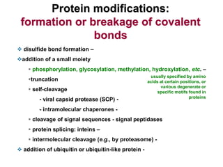 Post Translational modifications | PPT