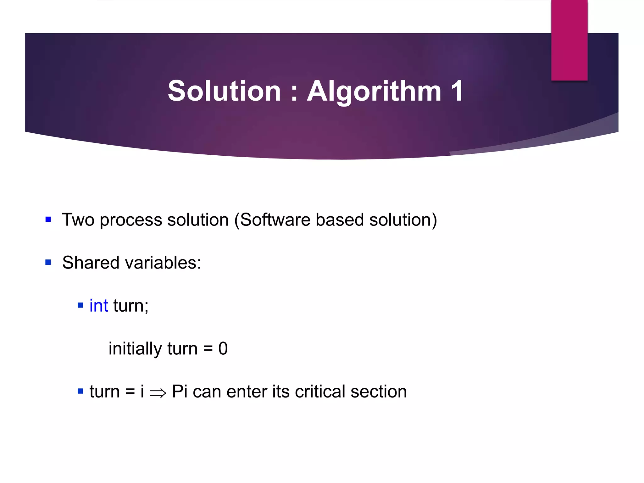14- Process Synchronization.pptx | Operating Systems | Computer Software and Applications