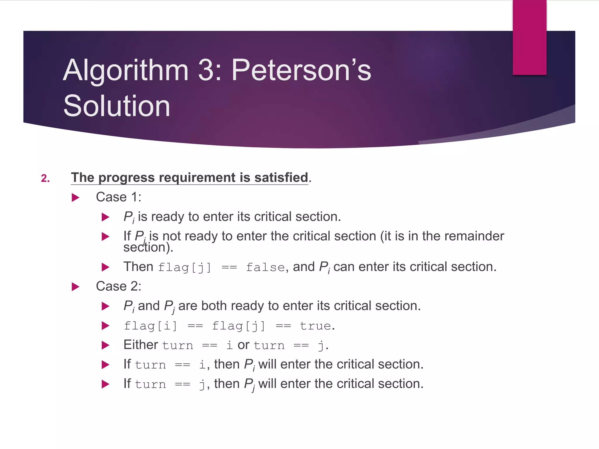 14- Process Synchronization.pptx | Operating Systems | Computer Software and Applications
