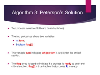 14- Process Synchronization.pptx | Operating Systems | Computer Software and Applications