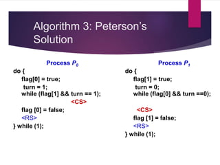 14- Process Synchronization.pptx | Operating Systems | Computer Software and Applications