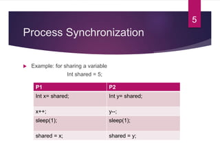 14- Process Synchronization.pptx | Operating Systems | Computer Software and Applications