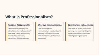 14 - Professionalism in workplace envirenment | PPTX