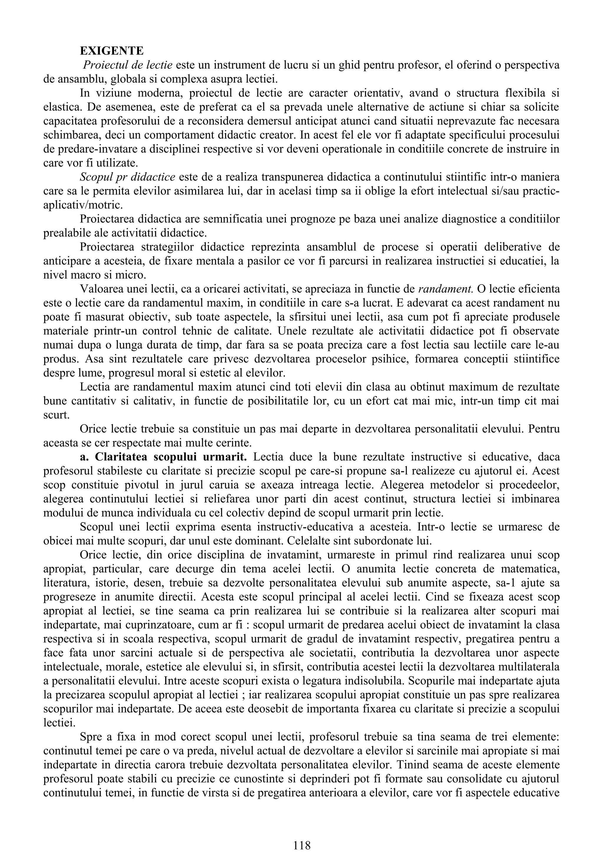 14. Proiectarea Activitatiilor Didactice | DOC