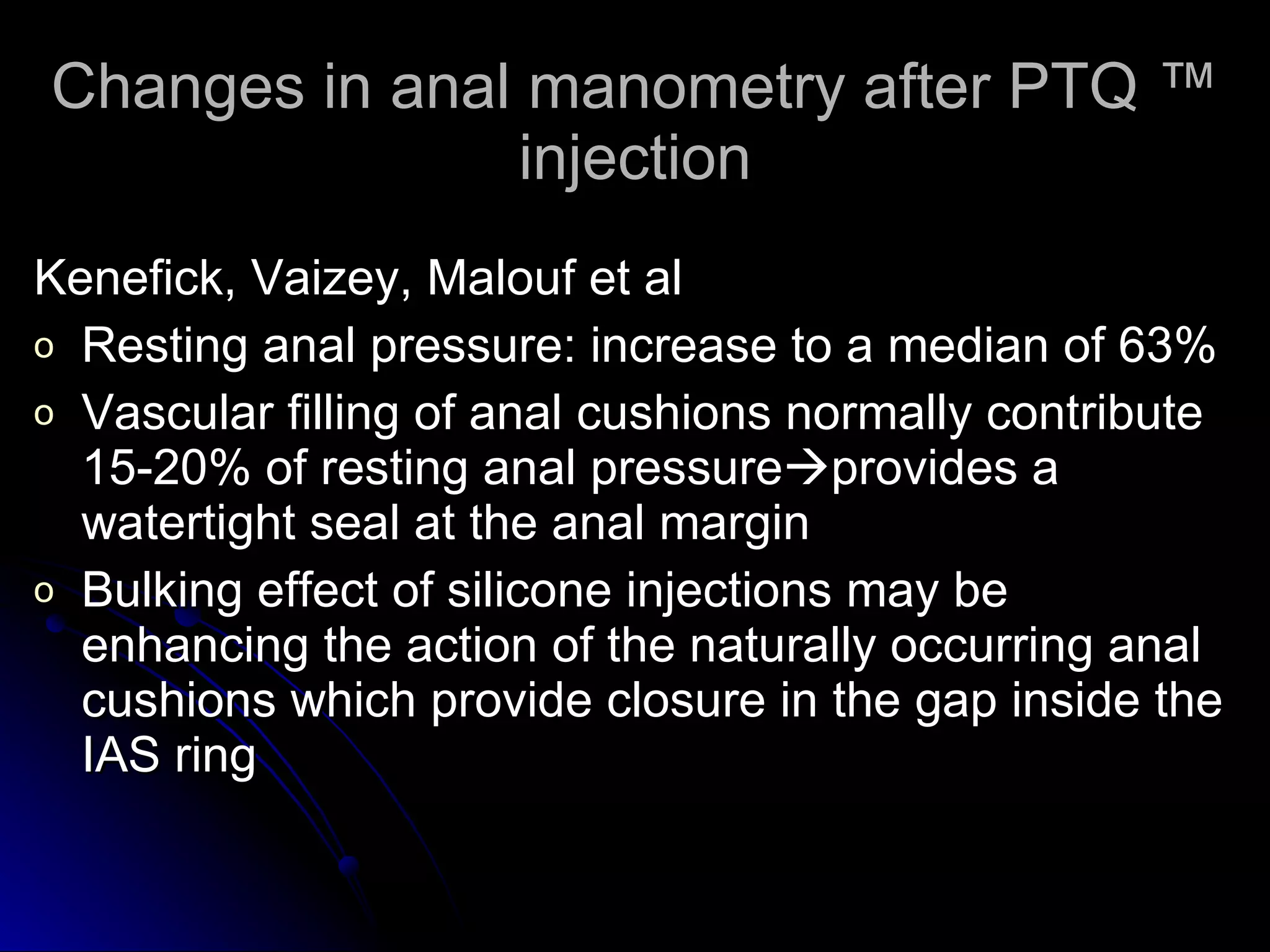 14. Ptq Injections For Faecal Incontinence | PPT | Digestive Disorders ...