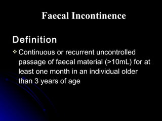 14. Ptq Injections For Faecal Incontinence | PPT | Digestive Disorders ...
