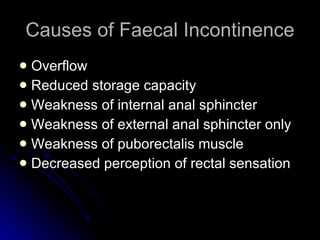 14. Ptq Injections For Faecal Incontinence | PPT