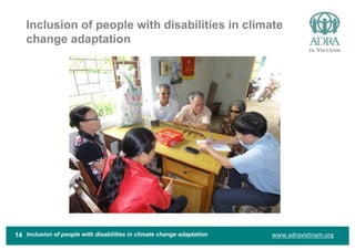 14.Inclusion of people with disabilities in climate change adaptation | PPT