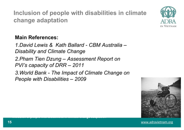 14.Inclusion of people with disabilities in climate change adaptation | PPT