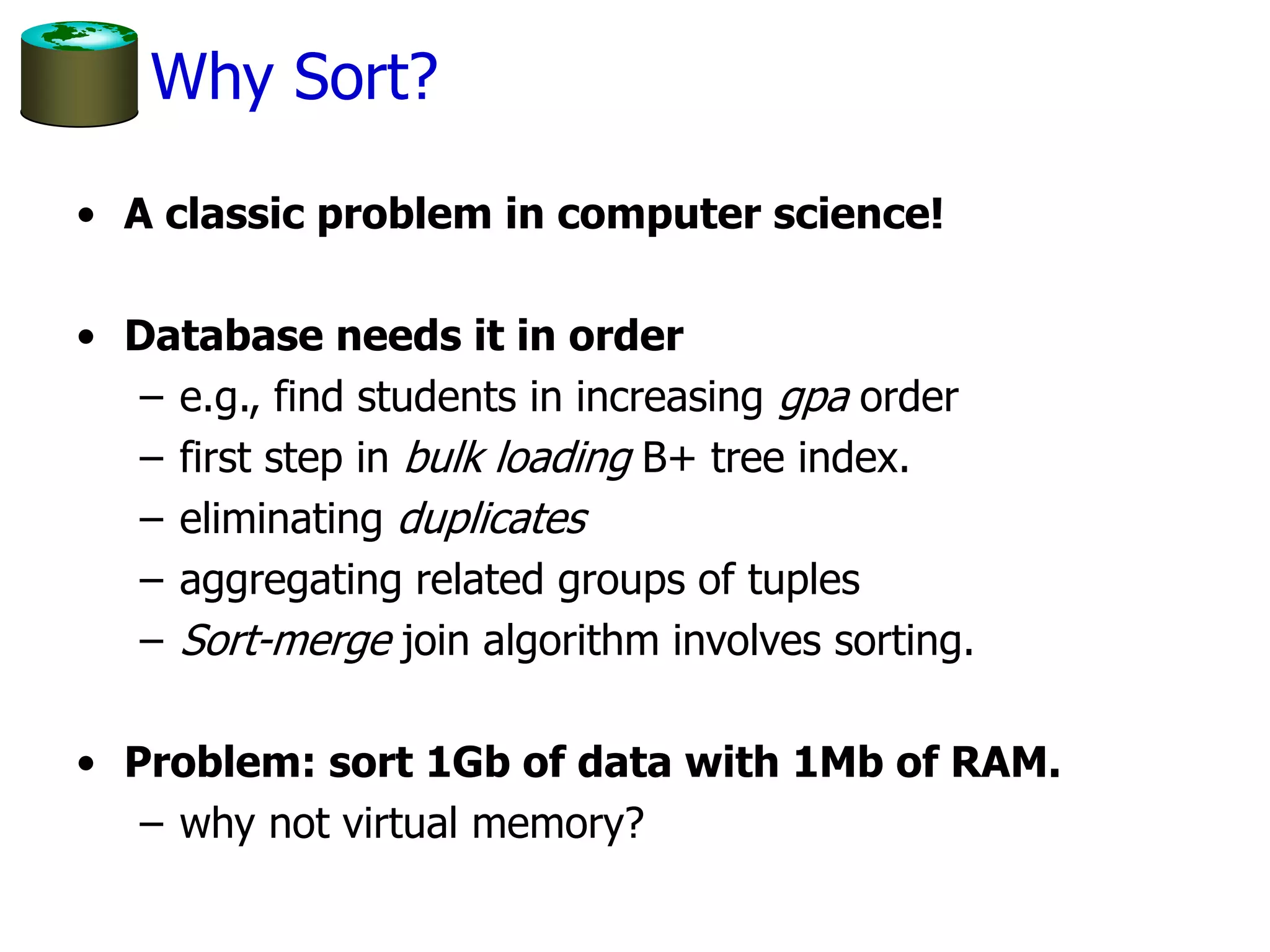 14 query processing-sorting | PPT