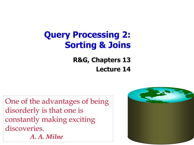 14 query processing-sorting | PPT