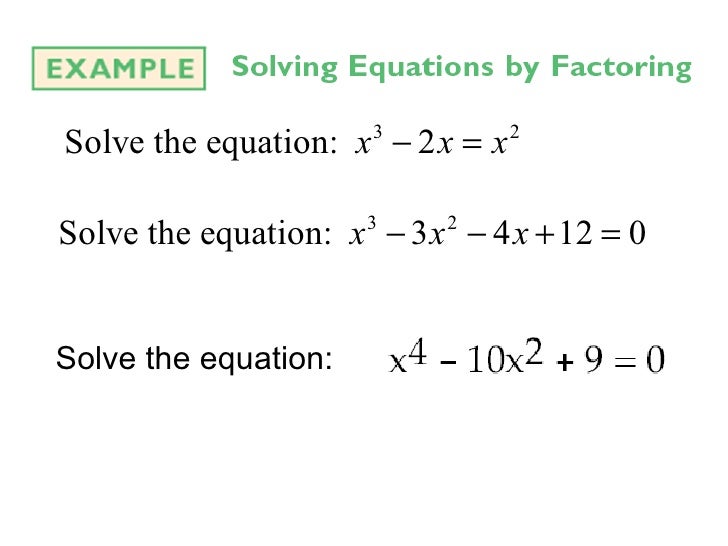 1.4 Radical Equations, Equations Quadratic In Form, Factorable Equati…