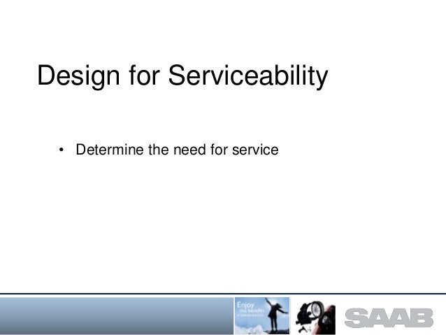 SAAB Global Product Definition to Seviceability