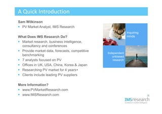 14 sam wilkinson - ims research | PDF