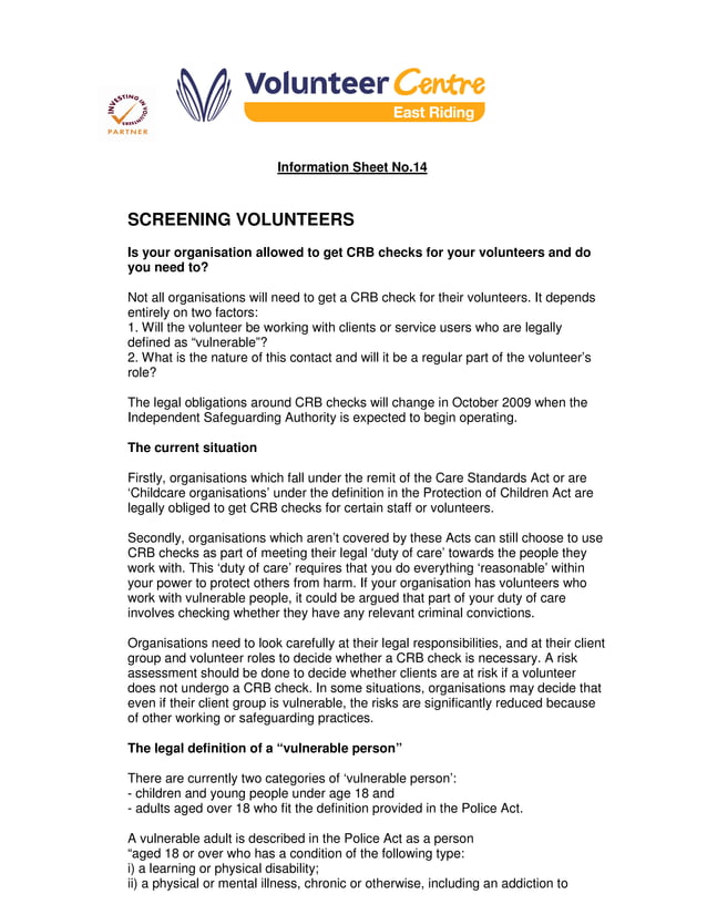 14. screening volunteers | PDF