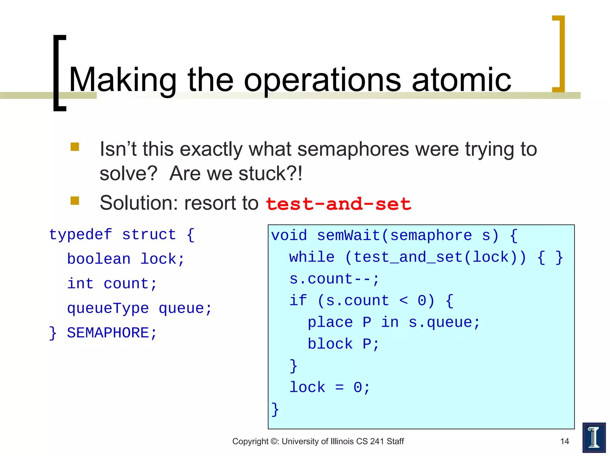Semaphores OS Basics | PPT