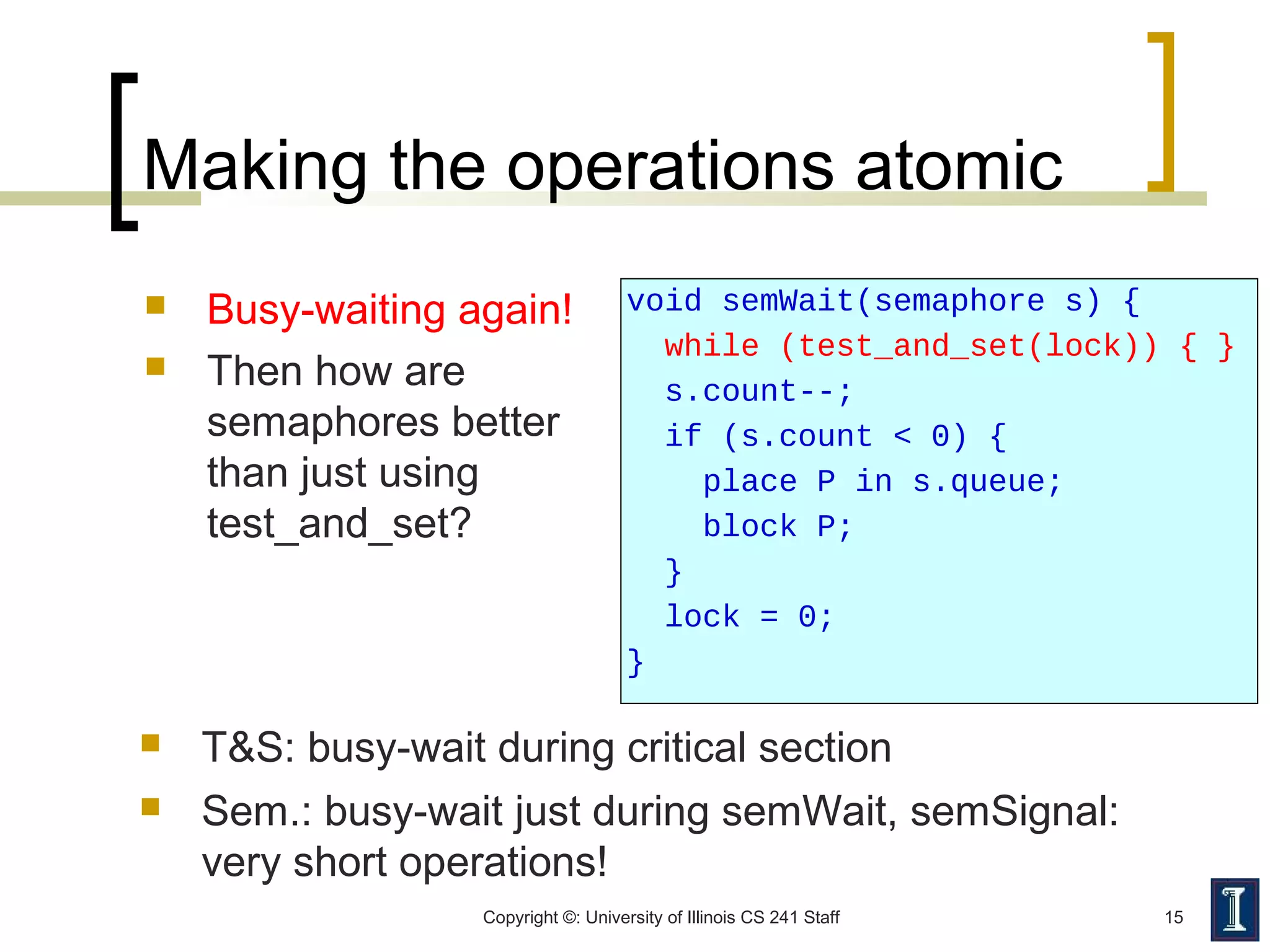 Semaphores OS Basics | PPT
