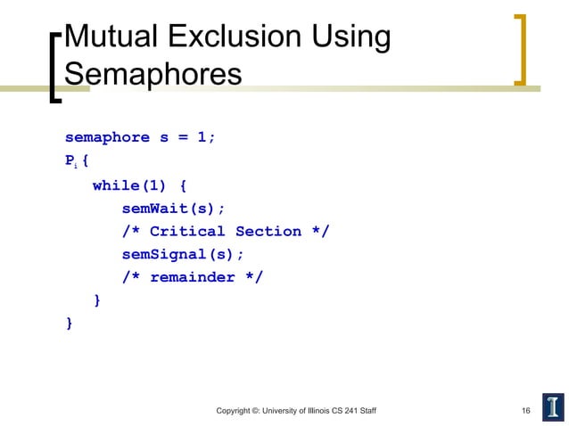 Semaphores OS Basics