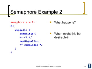 Semaphores OS Basics | PPT