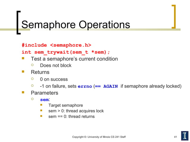 Semaphores OS Basics