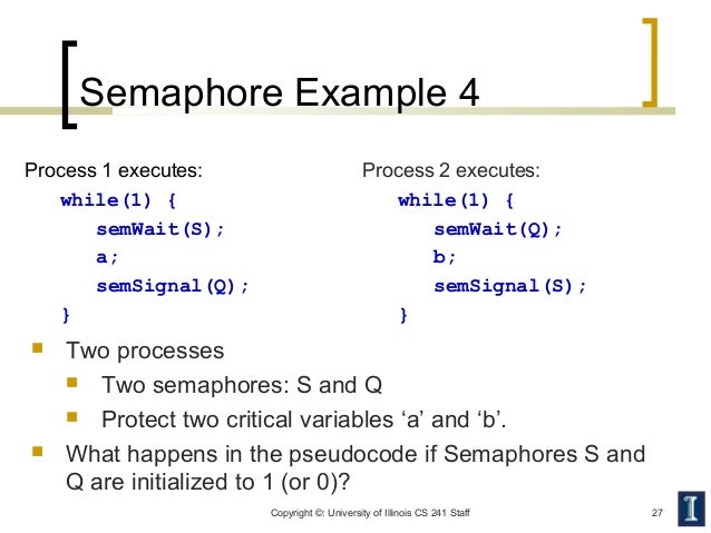 Semaphores Os Basics