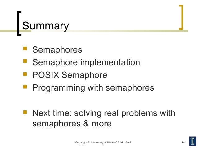 Semaphores OS Basics