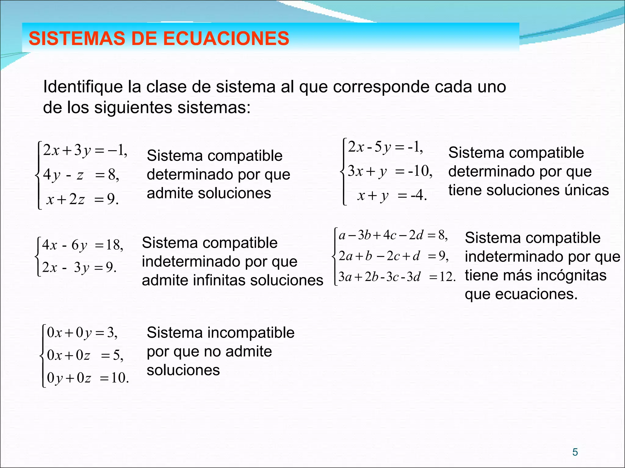 14 Sistemas De Ecuaciones Lineales | PPT | Science