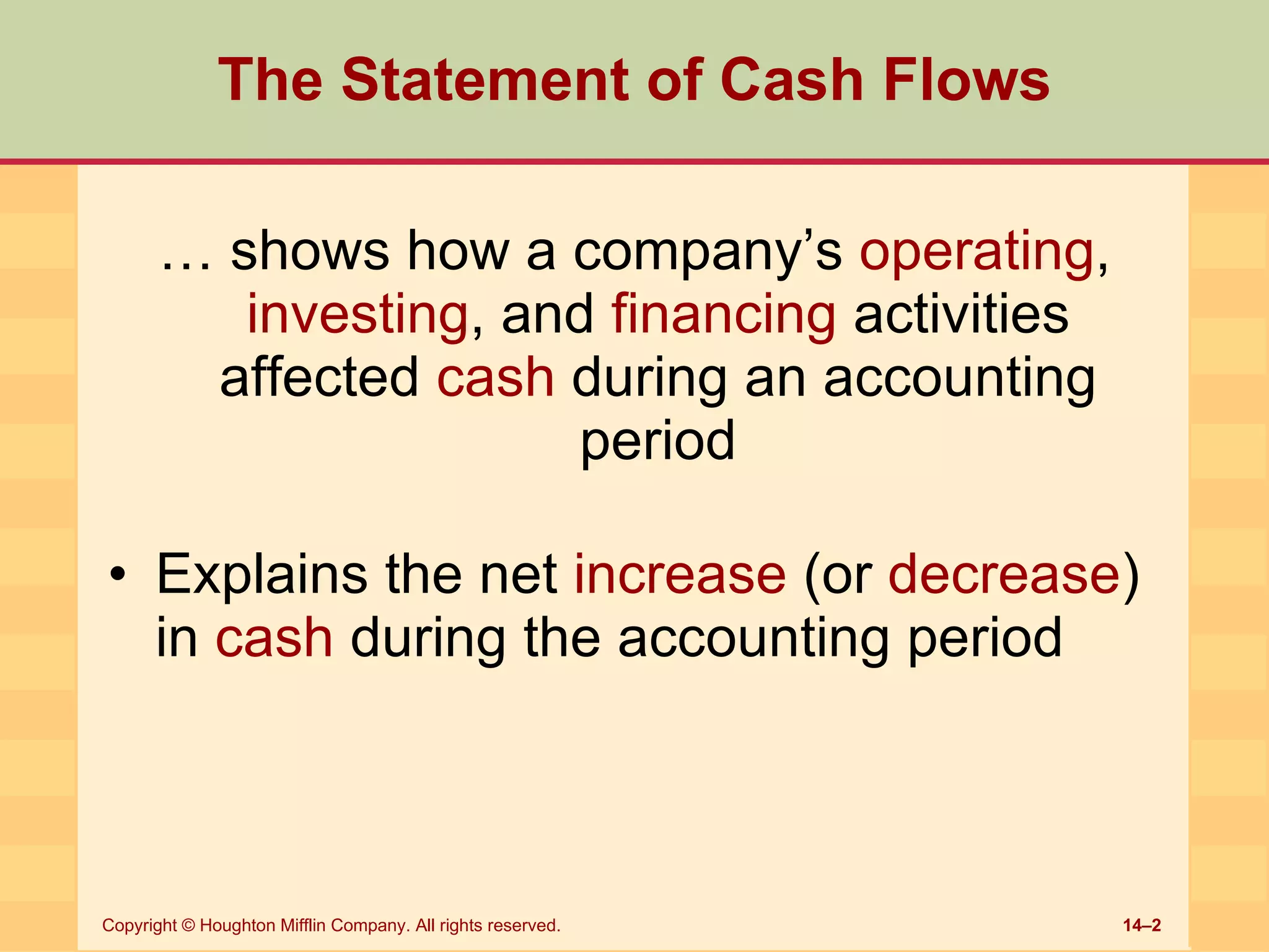 14 Statement Of Cash Flows | PPT