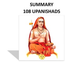 Upanishads summary with explanations of each upnishad | PDF