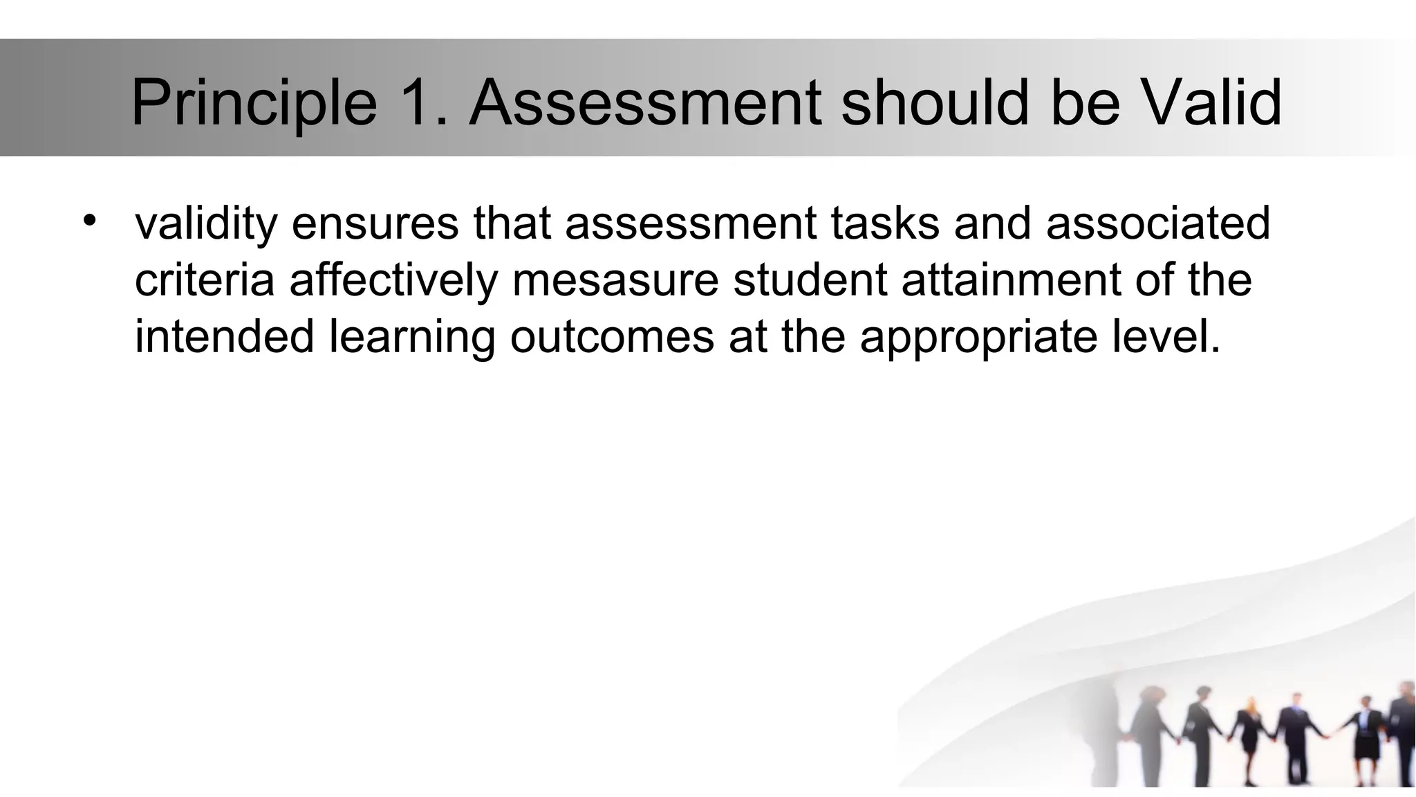 Principles of Assessment | PPT
