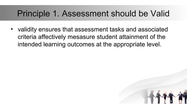 Principles of Assessment | PPT | Educational Assessment | Education