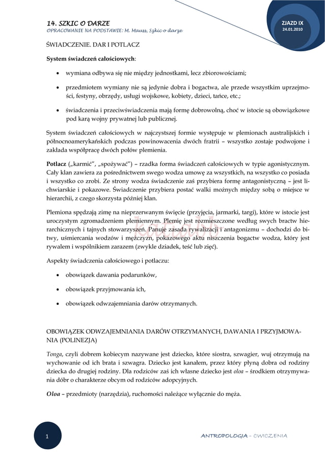 14. szkic o darze | PDF