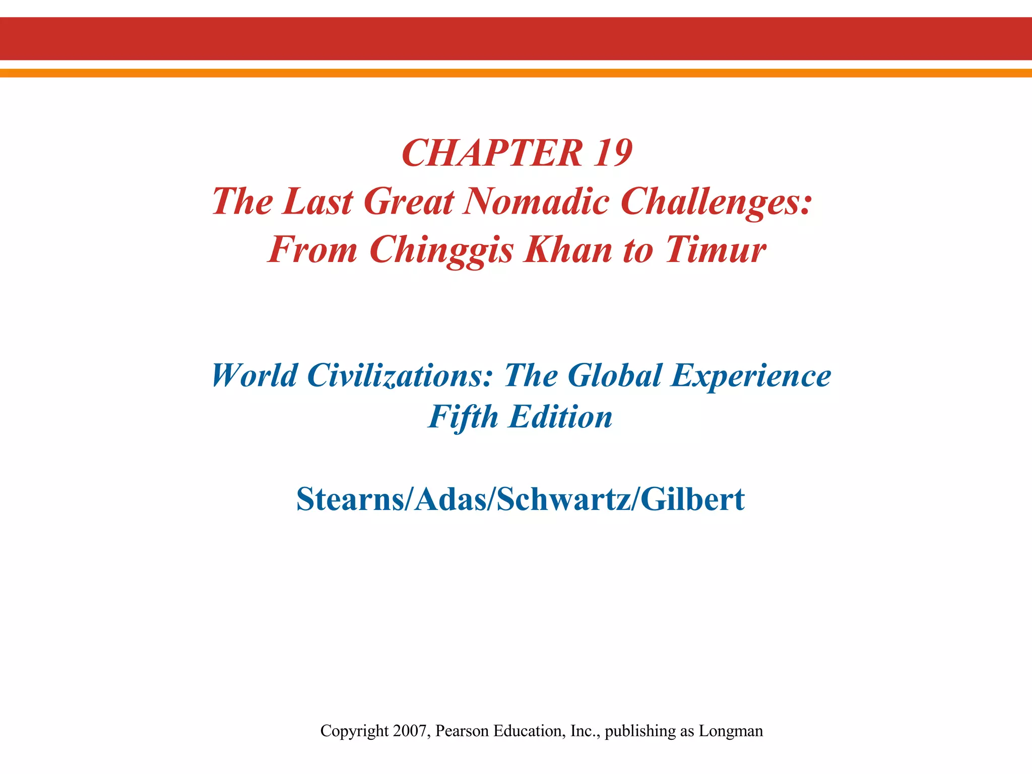 14. The Last Great Nomadic Challenges | PPT