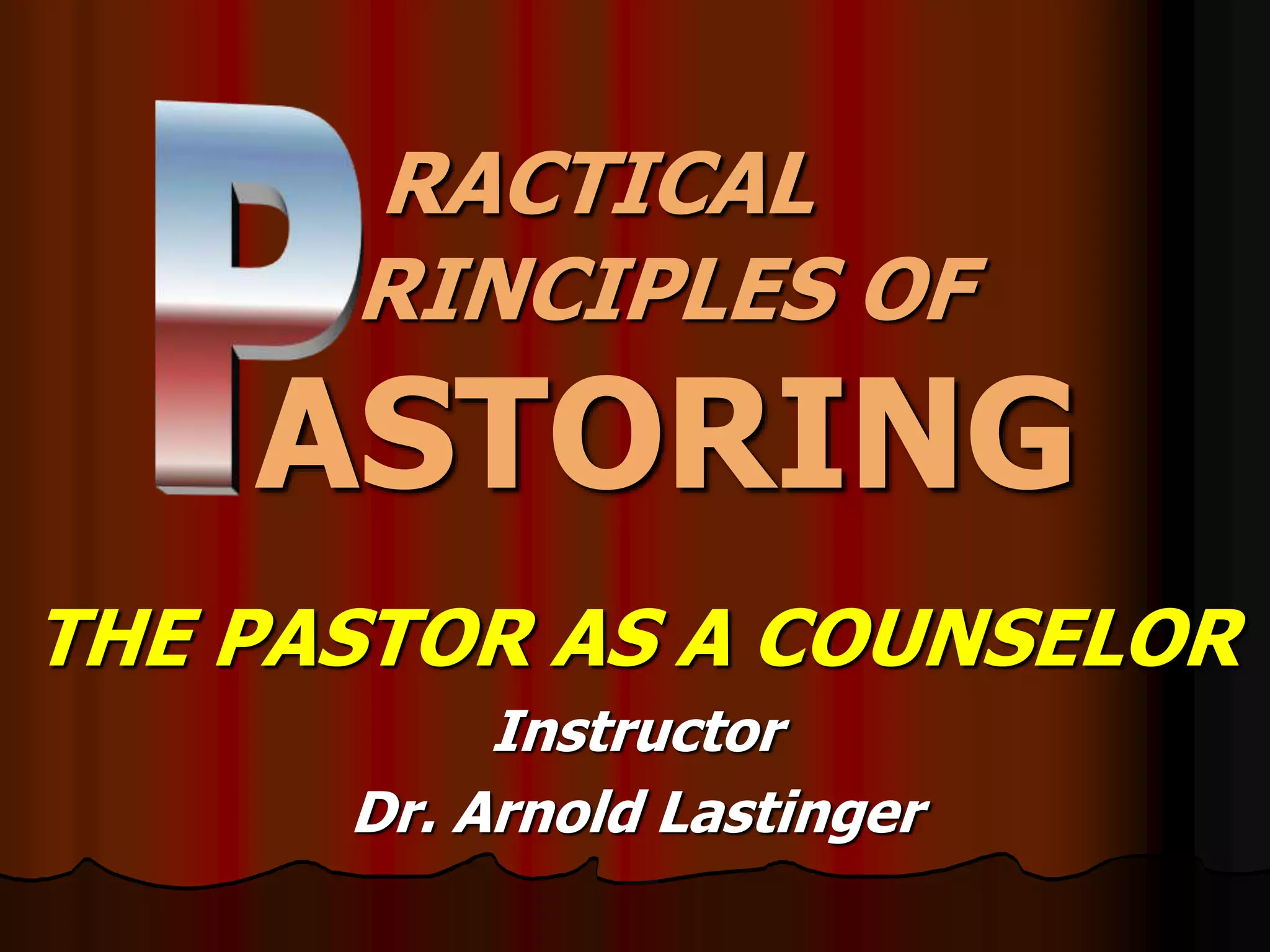 14-The Pastor As a Counselor.ppt