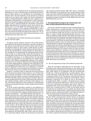 14. the role of psychopharmacology third reich | PDF