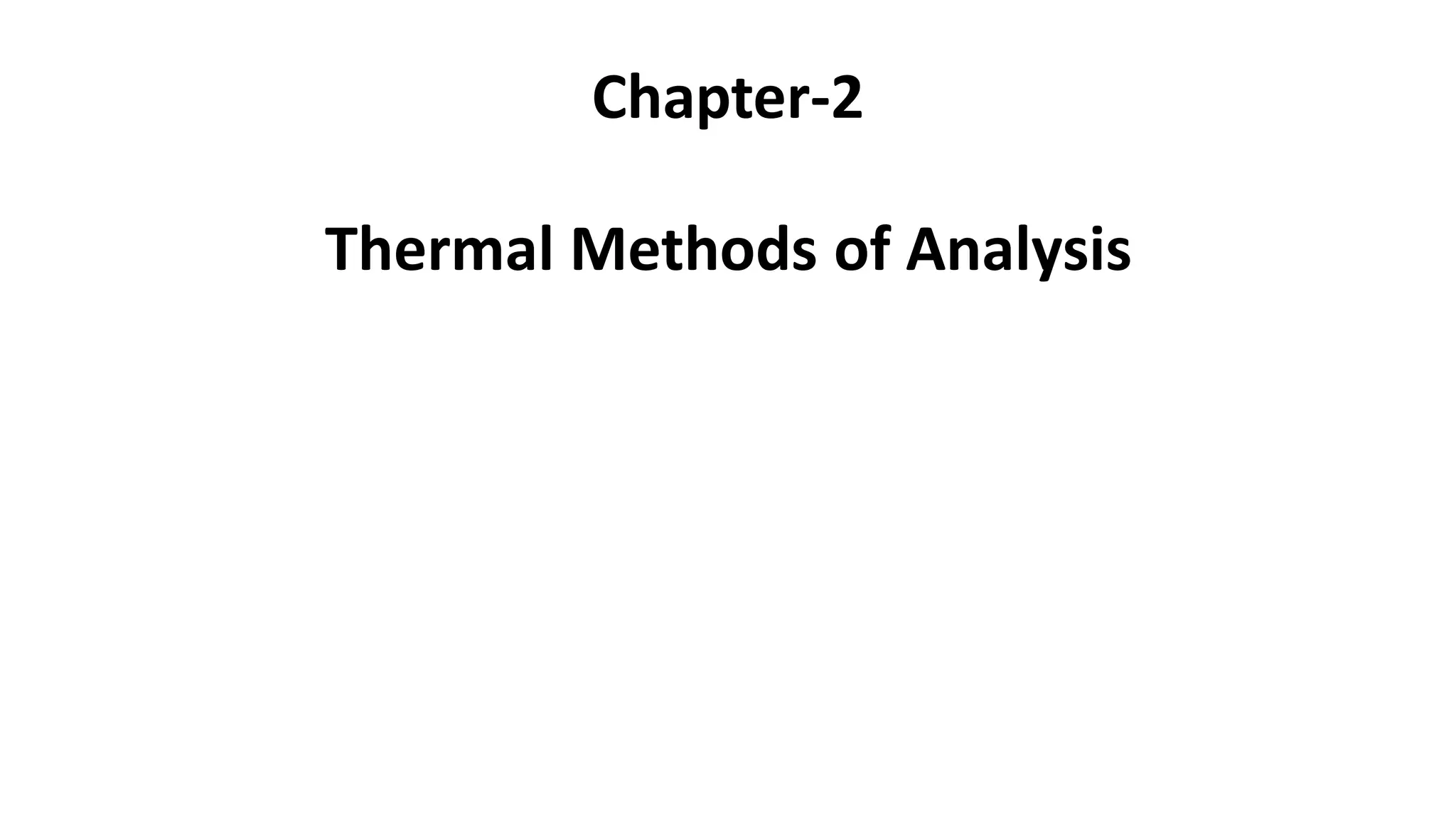 Thermal methods of analysis in pharmaceutical analysis | PDF