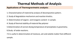 Thermal methods of analysis in pharmaceutical analysis | PPT