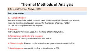 Thermal methods of analysis in pharmaceutical analysis | PPT