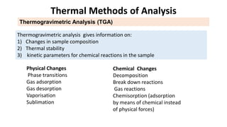 Thermal methods of analysis in pharmaceutical analysis | PPT