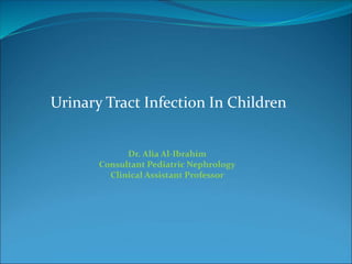 14- UTI IN CHILDREN STUdent and what causes | PPT