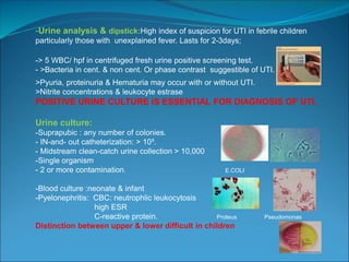 14- UTI IN CHILDREN STUdent and what causes | PPT