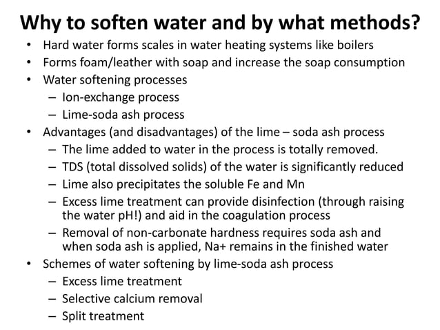 12 water softening | PPTX | Chemistry | Science