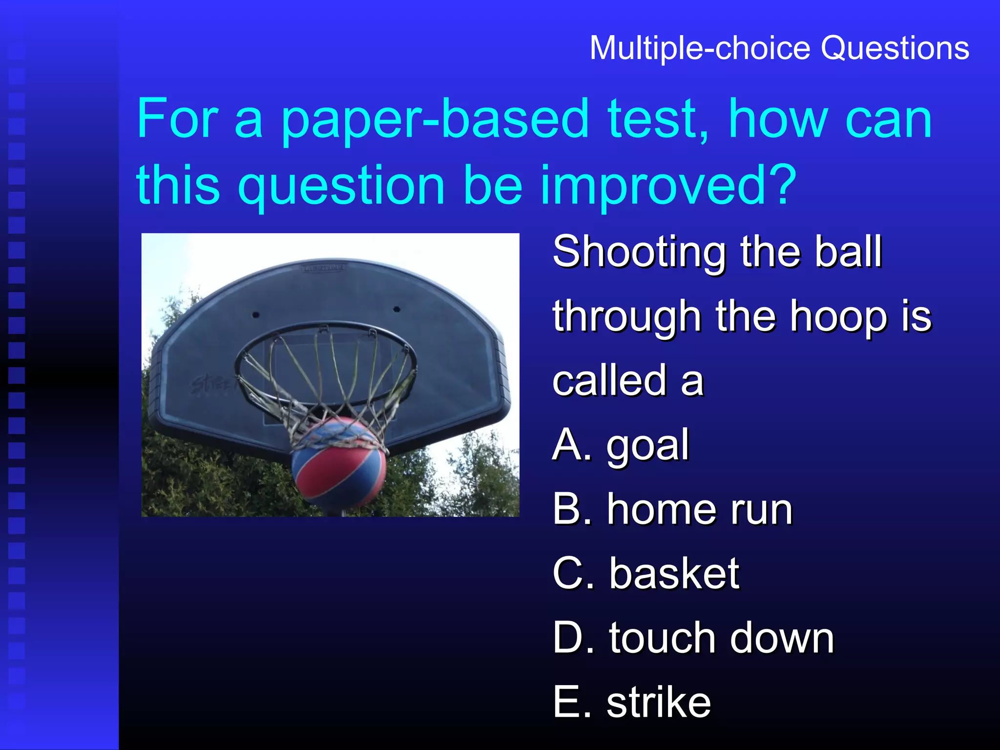 Writing effective questions and tests | PPT